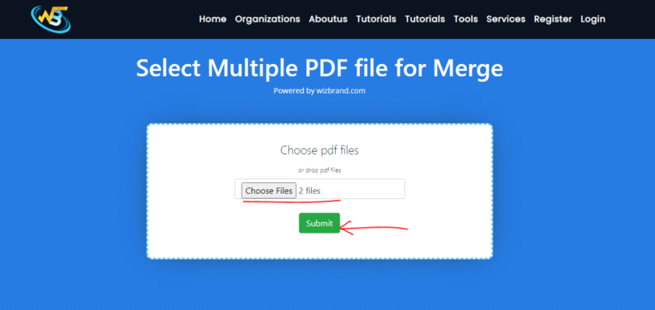 Select Multiple PDF file for Merge – Best DevOps