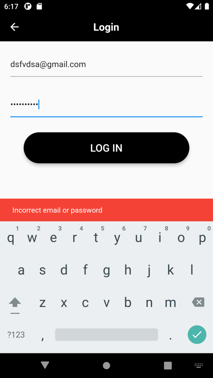 How To display an “Incorrect email or password” message when the login ...