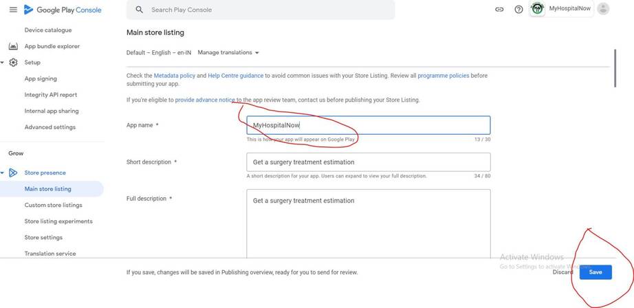 How to change App Name || Logo and Screenshot in Google Play Console ...
