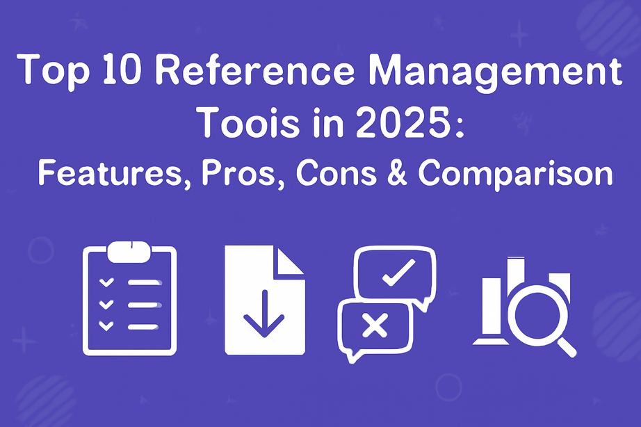 Top 10 Reference Management Tools Tools in 2025: Features, Pros, Cons ...