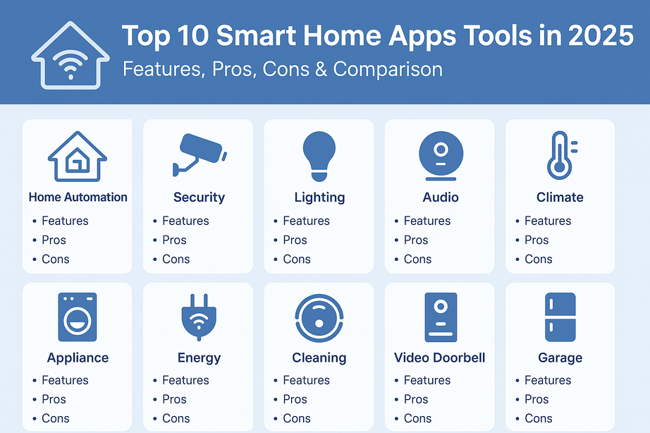 Top 10 Smart Home Apps Tools In 2025 Features Pros Cons And Comparison Best Devops