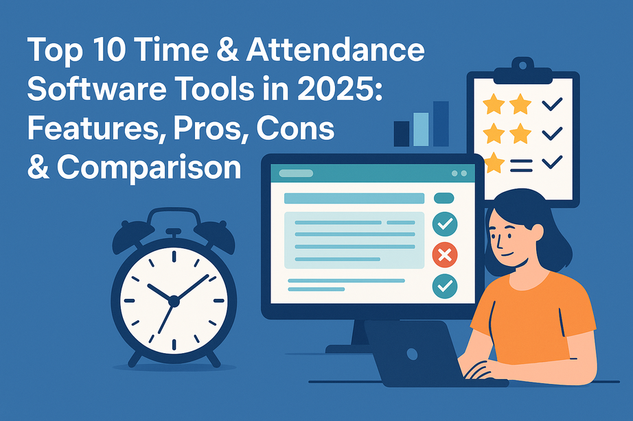 Top 10 Time & Attendance Software Tools in 2025: Features, Pros, Cons & Comparison – Best DevOps
