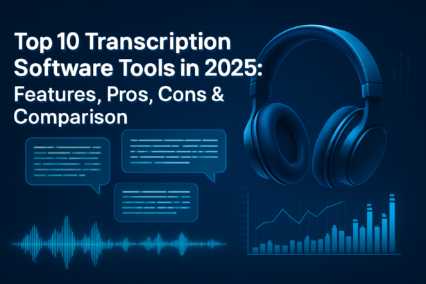 Top 10 Transcription Software Tools in 2025: Features, Pros, Cons & Comparison – Best DevOps