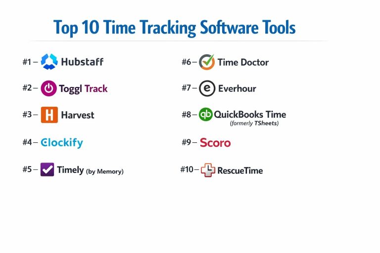 Top 10 Time Tracking Software: Features, Pros, Cons & Comparison – Best ...