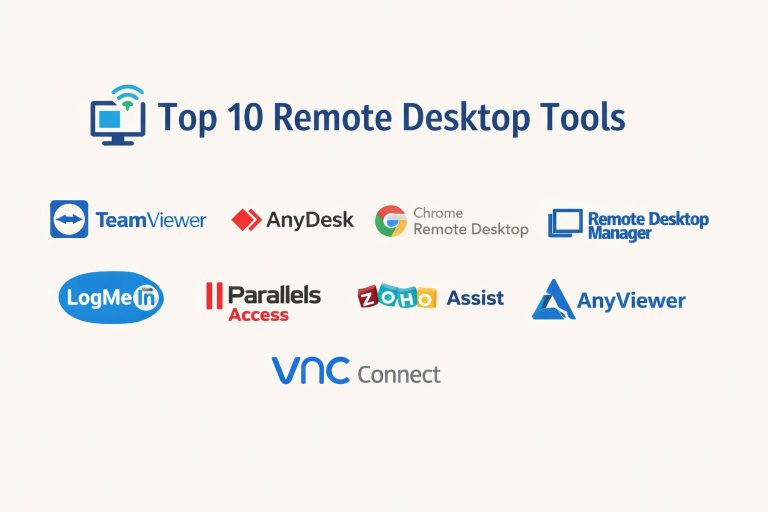 Top 10 Remote Desktop Tools: Features, Pros, Cons & Comparison – Best ...