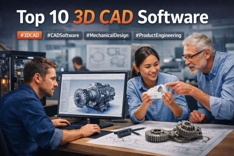 Top 10 3D CAD Software: Features, Pros, Cons & Comparison – Best DevOps