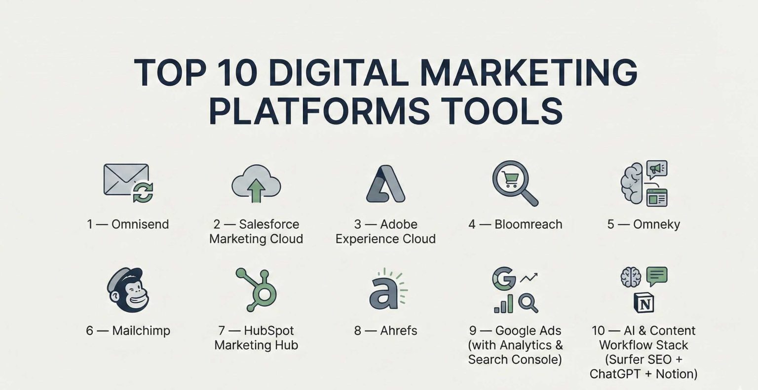 Top 10 Digital Marketing Platforms Tools : Features, Pros, Cons ...