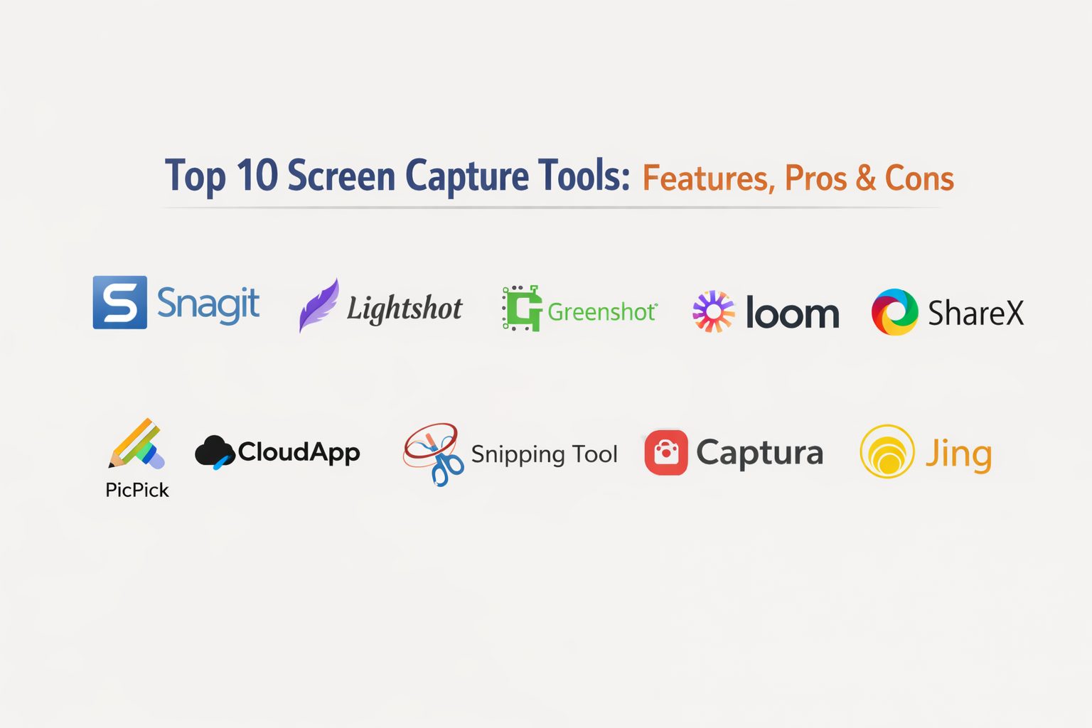 Top 10 Screen Capture Tools: Features, Pros, Cons & Comparison – Best ...