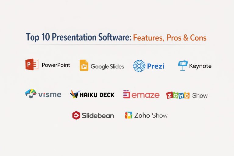 Top 10 Presentation Software: Features, Pros, Cons & Comparison – Best ...