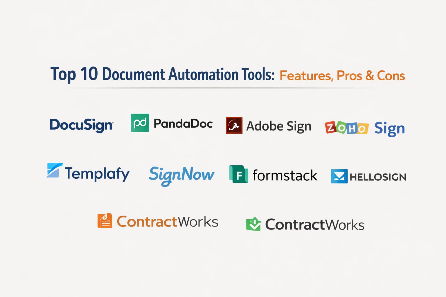 Top 10 Document Automation Tools: Features, Pros, Cons & Comparison ...