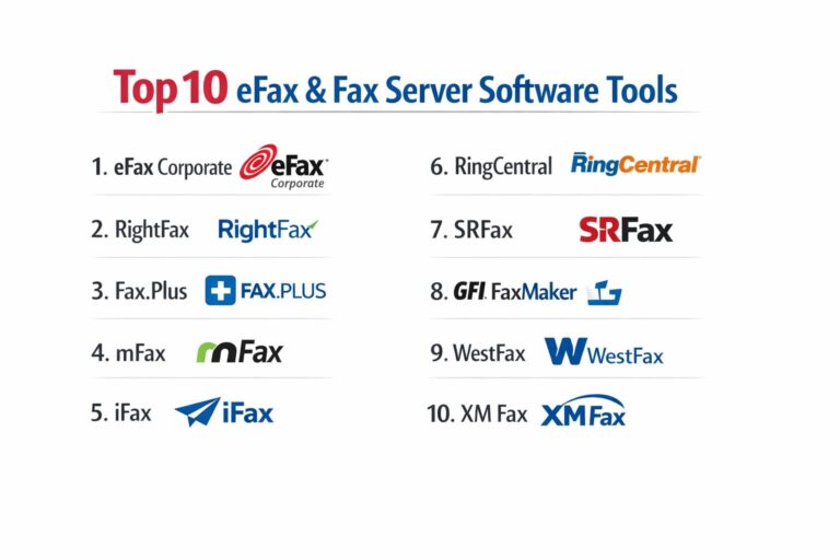 Top 10 eFax & Fax Server Software: Features, Pros, Cons & Comparison ...